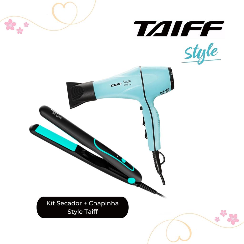 Kit Secador e Chapinha Taiff Style Original Profissional | Shopee Brasil