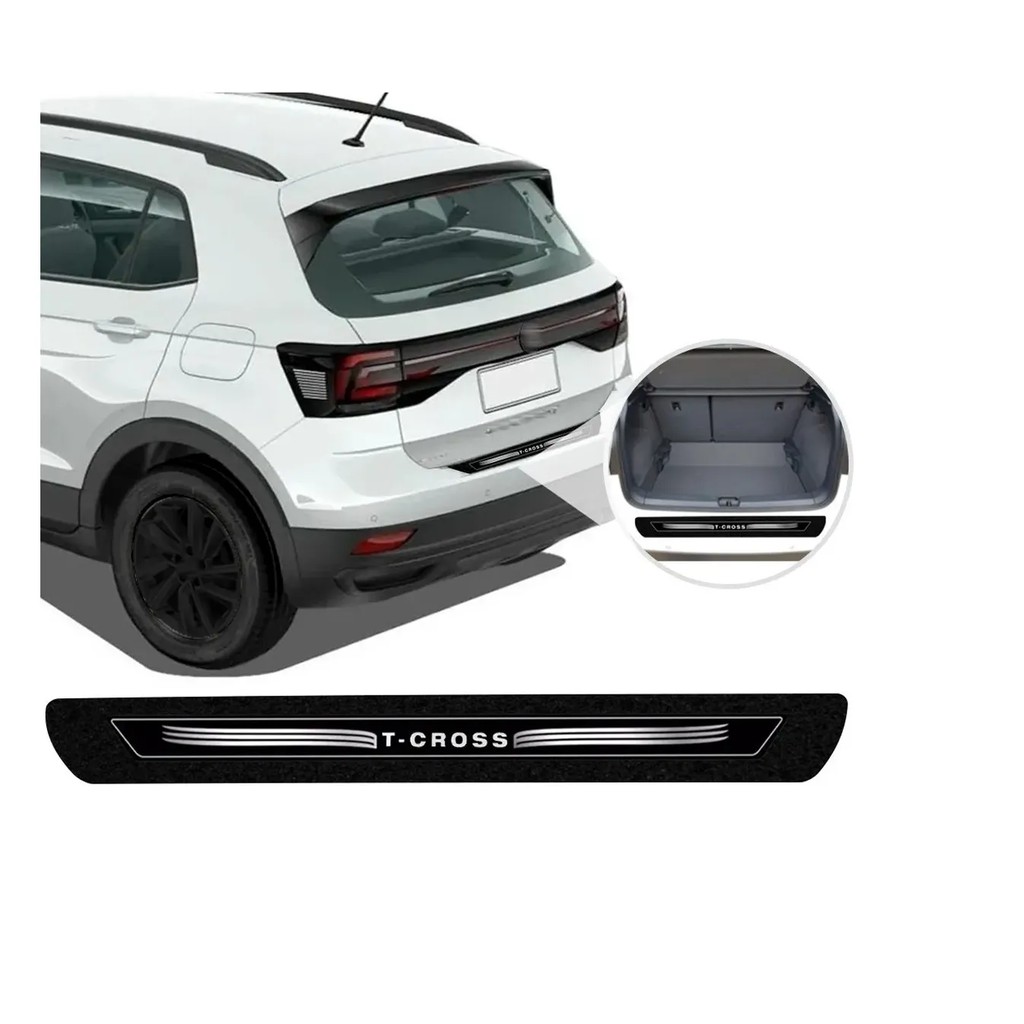 Soleira Adesivo Protetor Porta Malas Vw T-cross 2019 2020 Imperdivel ...