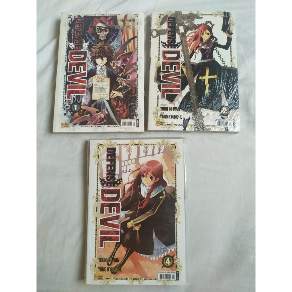 Mangá Defense Devil volumes 1, 2 e 4 (os dois primeiros lacrados) + Marcador de página | Shopee ...