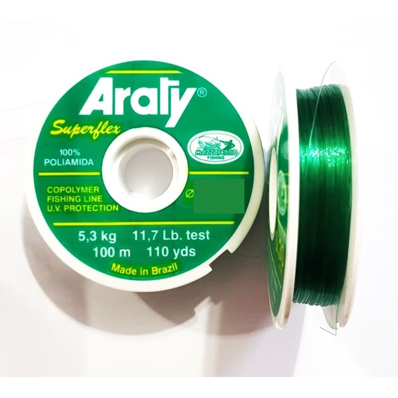 Linha de Pesca Araty Superflex 100m - Varias Medidas e Cores | Shopee ...