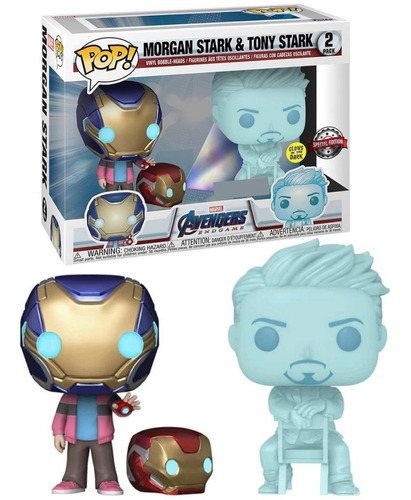 Funko Pop Morgan Stark & Tony Stark 2pack | Shopee Brasil