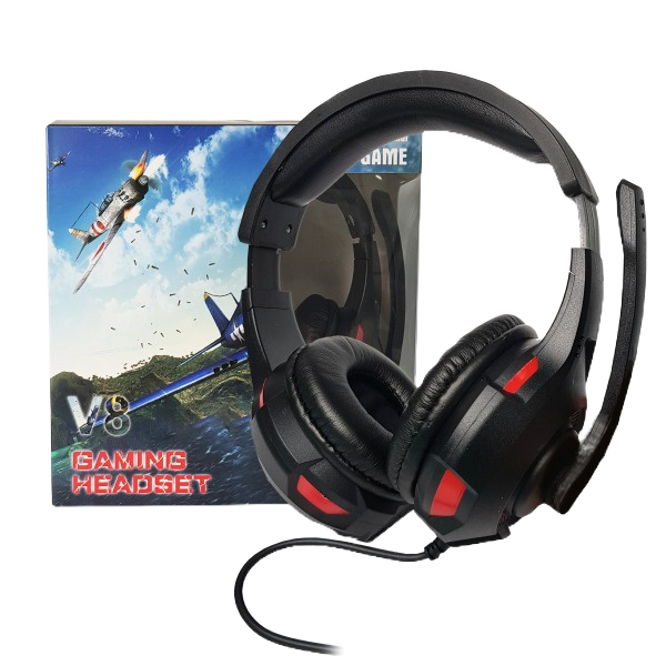Headset Gamer com fio V8 - Pc - Cabo Aux - IG-V8 (com e sem Led ...