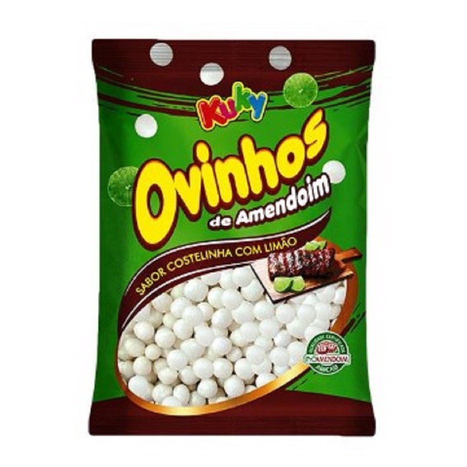 Amendoim Ovinho Crocante Sabor Costelinha com Limão Delicioso 1kg Kuky ... Amendoim Ovinho Crocante Sabor Costelinha com Limão Delicioso 1kg Kuky ...