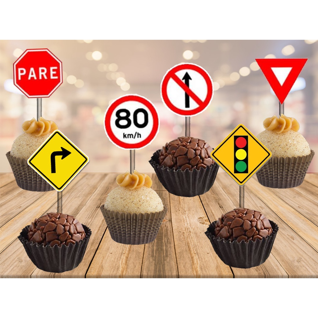 Topper Placas de Transito | Shopee Brasil