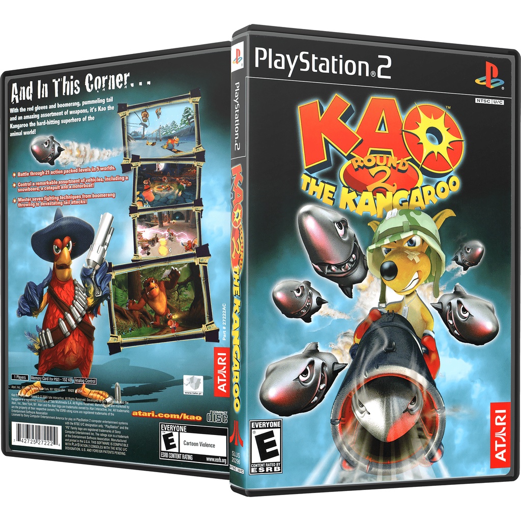 Kao the Kangaroo Round 2 (USA) para ps2 | Shopee Brasil