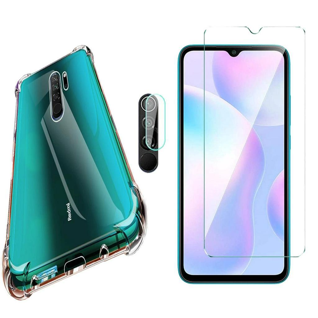 Capa Anti Impacto Xiaomi Redmi 9 + Pelicula Vidro + Camera | Shopee Brasil