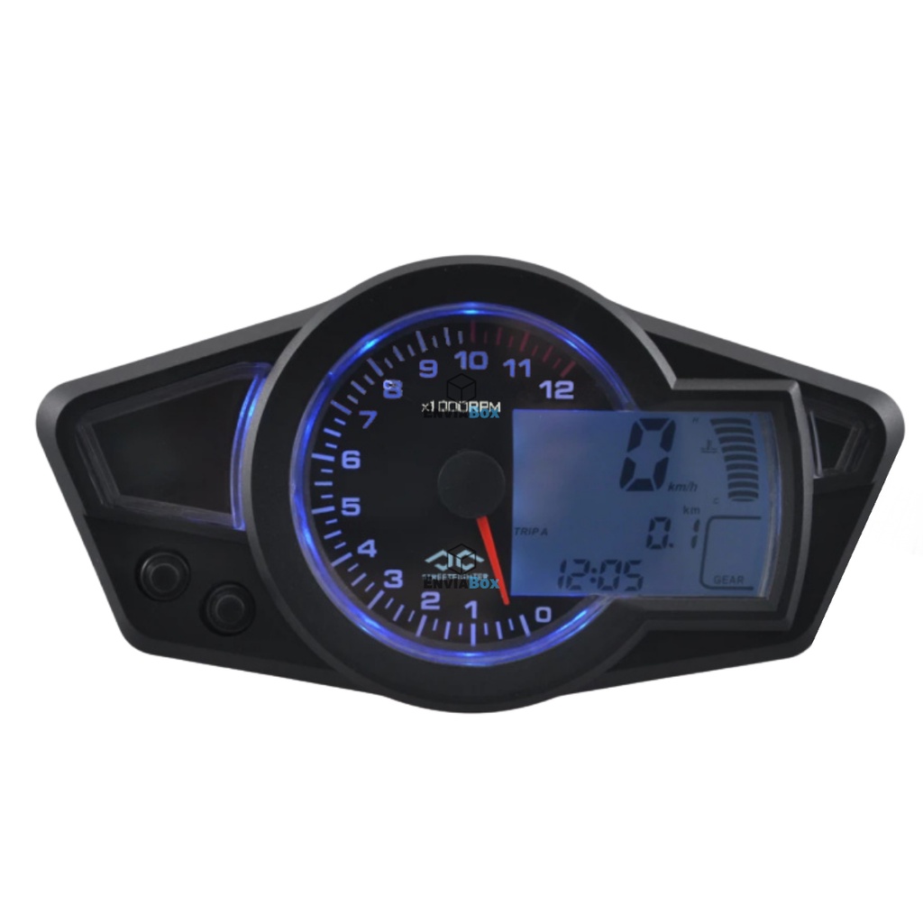 Painel Digital Universal StreetFighter SF1 p/ Motos Carros Triciclos ...