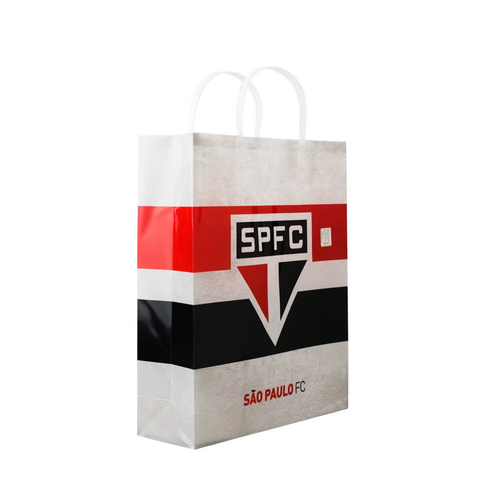 Sacola de Presentes Tricolor Escudo SPFC Oficial | Shopee Brasil