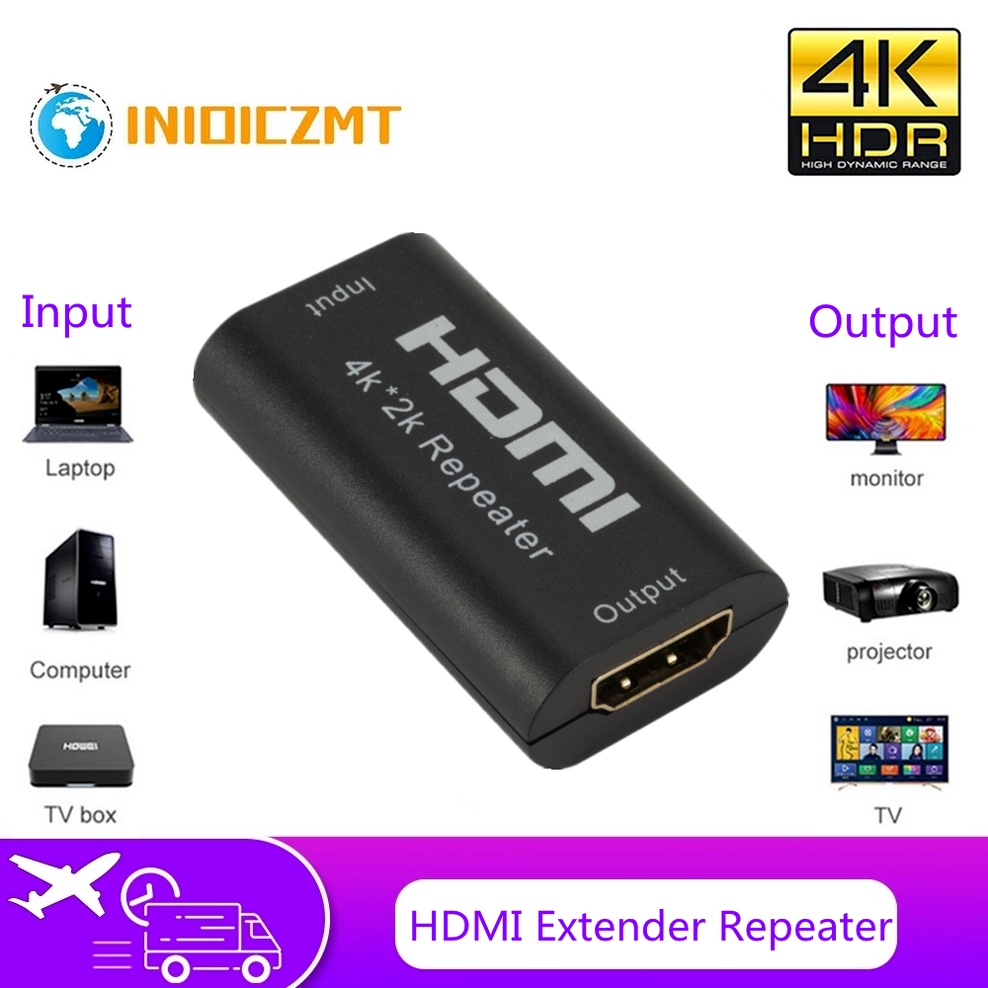 Mini 4K x 2K HDMI Extender Repetidor Até 40M V1.4 3D 1080P Adaptador HD ...