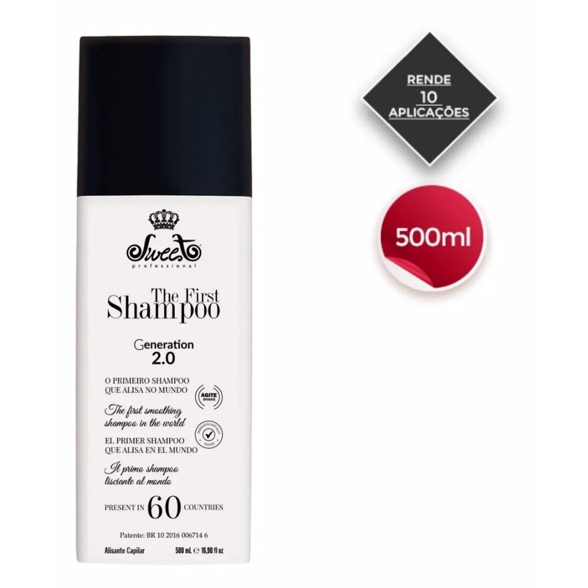 Sweet The First Shampoo Alisante 500ml - Sem Formol - Original | Shopee ...