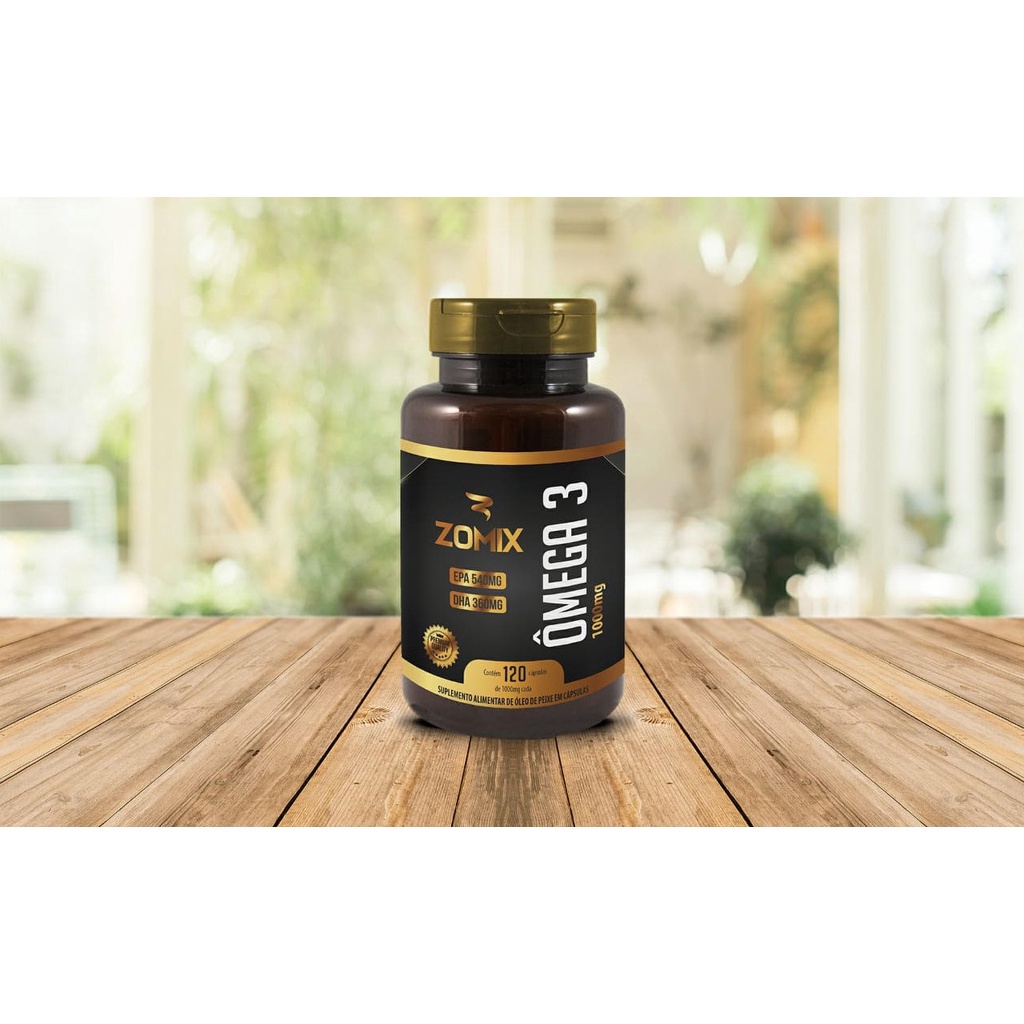 Omega 3 Zomix 1000mg 120 capsulas | Shopee Brasil