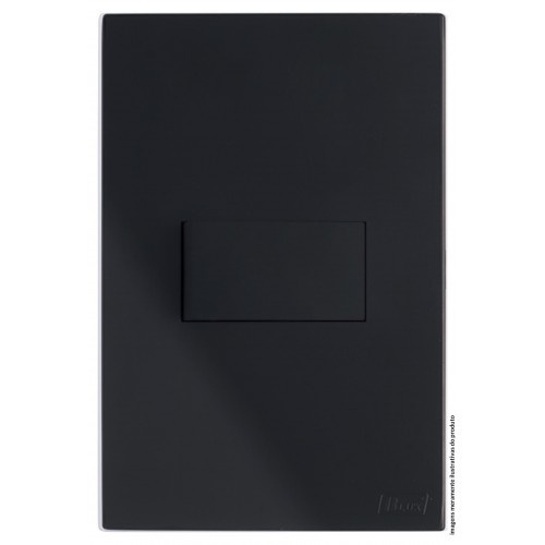 Conjunto Interruptor Simples Preto Fosco Tecla Apagador Acendedor Kit ...