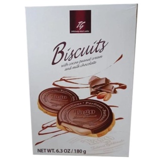 Biscoito TAGO Cobertura de Chocolate Recheio de Amêndoa 180g - Biscuits ...