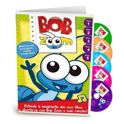 Dvd Bob Zoom Volume 1 2 3 4 5 - 5 Dvd | Shopee Brasil