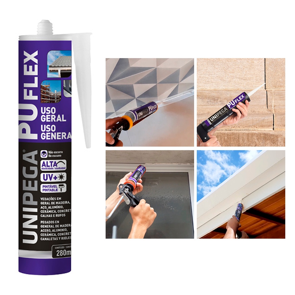Selante Poliuretano PU40 BR | PT UNIPEGA 400g | 280ml | Shopee Brasil