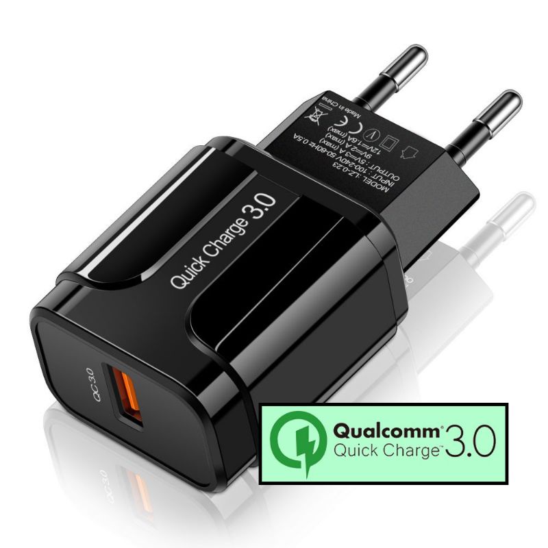 Carregador Fonte de Celular Universal Tomada Parede USB Super Turbo Quick Charge 3.0 18W Envio ...