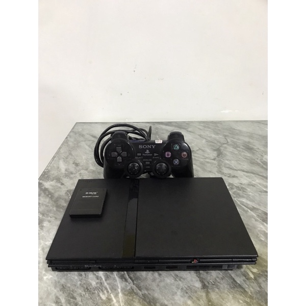Playstation 2 Slim PS2 Desbloqueado com controle original | Shopee Brasil