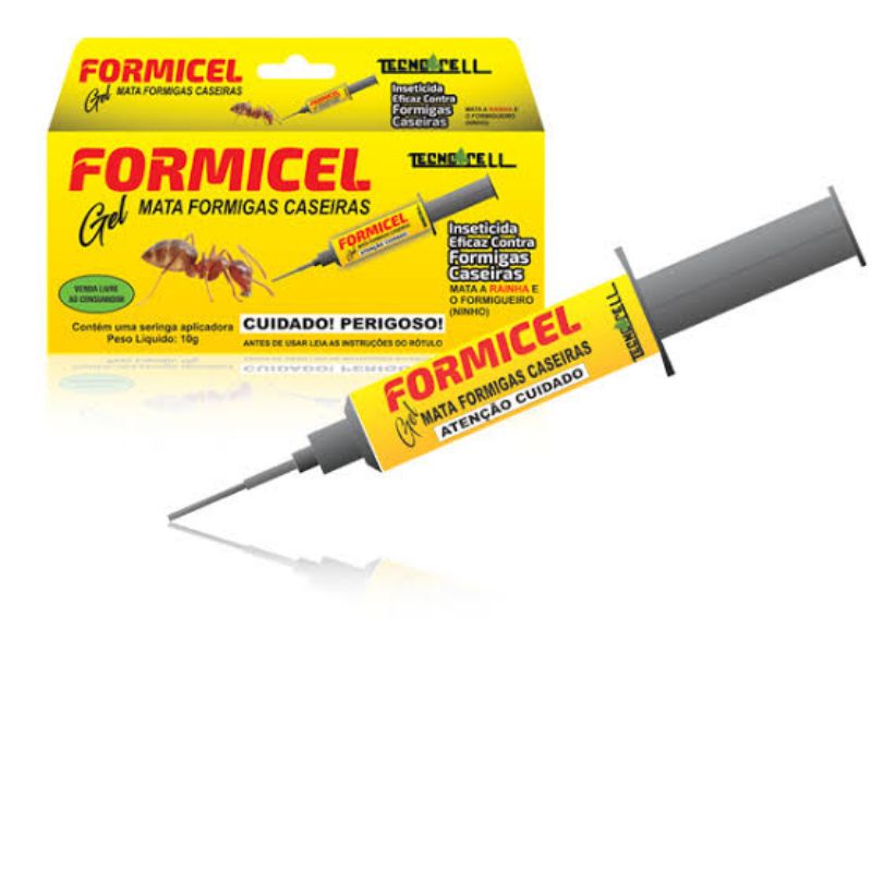 Formicida em gel- Formicel - 10g - seringa - (fácil aplicação e rápido ...