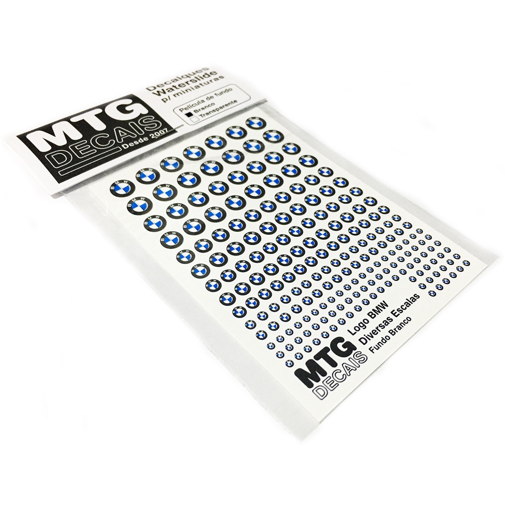 Decalque BMW Diversas Escalas Maisto Burago Jada MTG Decais Decals ...