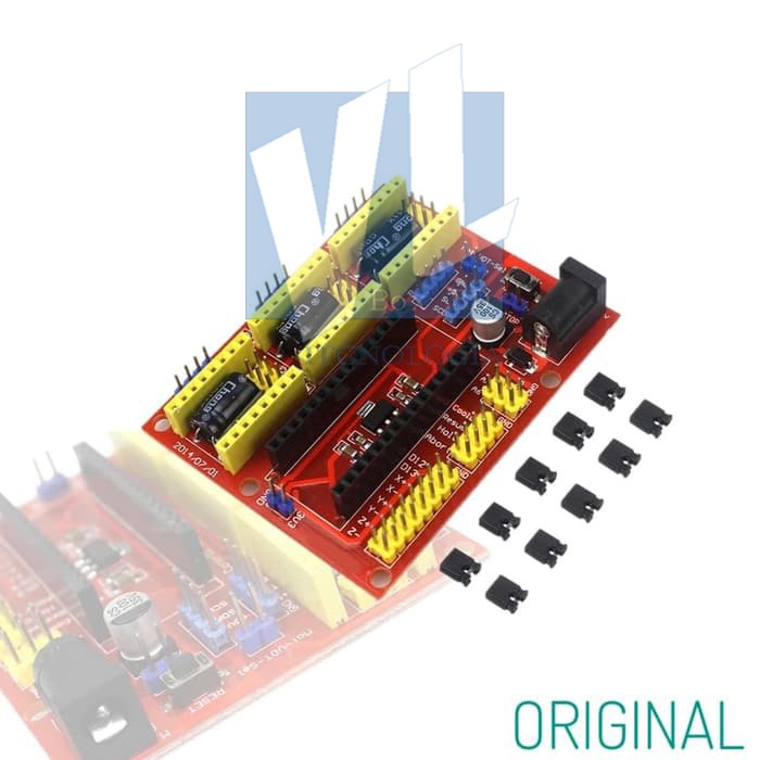 Cnc Escudo V4 3D A4988/DRV8825 Motorista Placa De Expansão De Impressora 3D ou 2D Arduino Nano ...