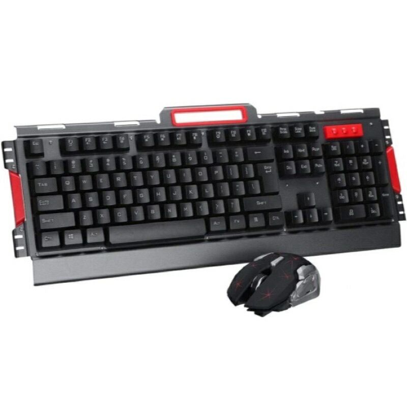 Kit Teclado e Mouse Gamer Wireless Sem Fio HK50 | Shopee Brasil