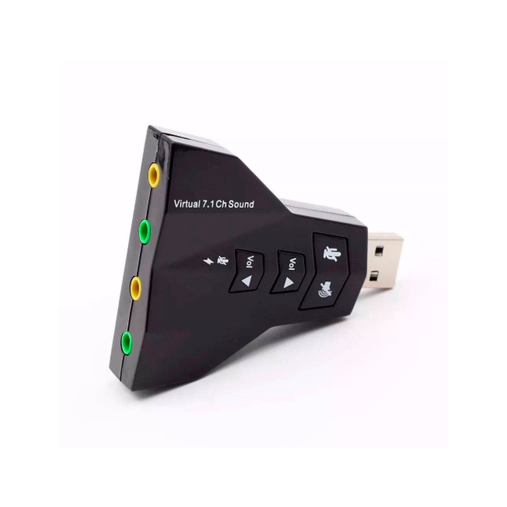Placa De Som Audio Usb Externa 7.1 Adaptador 3d Pc-Notebook | Shopee Brasil