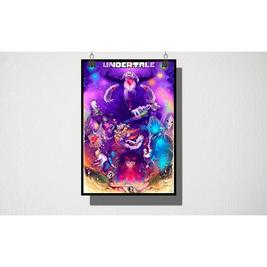 Poster UNDERTALE Pôster A5 de games Pôsteres A4 jogos Posteres A3 video ...