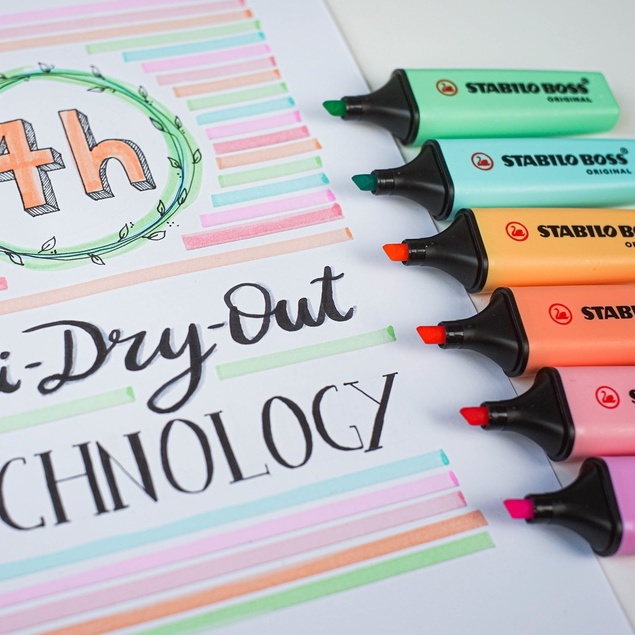 Marca Texto Com Varias Cores Stabilo Boss Tom Pastel - ORIGINAL - PRONTA ENTREGA | Shopee Brasil