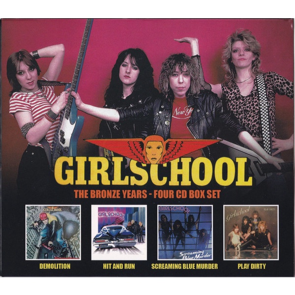 Cd Girlschool - The Bronze Years - Box 4 Cds Set Nacional (2021 ...