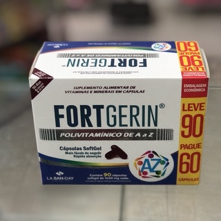 Fort Gerin Polivitamínico De A-z Leve 90 Pague 60 Cápsulas SoftGel ...