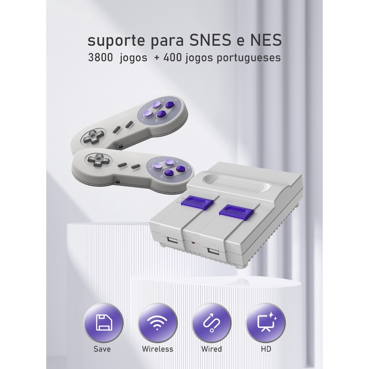 VILCORN 16 Pouco Dendy Retro Sem Fio TV Video Game 4200 + Jogos Playtronic Phanto Console Para ...