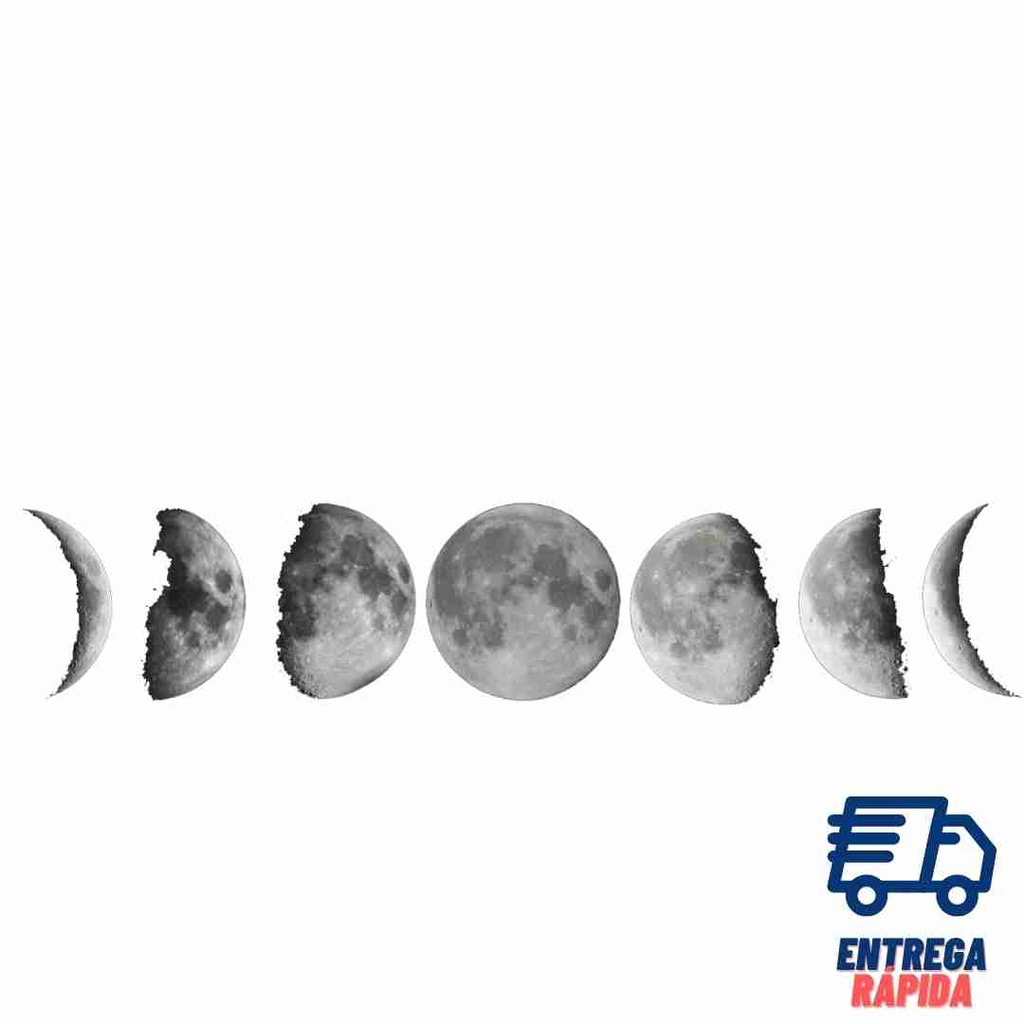 Adesivos Fases Da Lua Transparente | Shopee Brasil