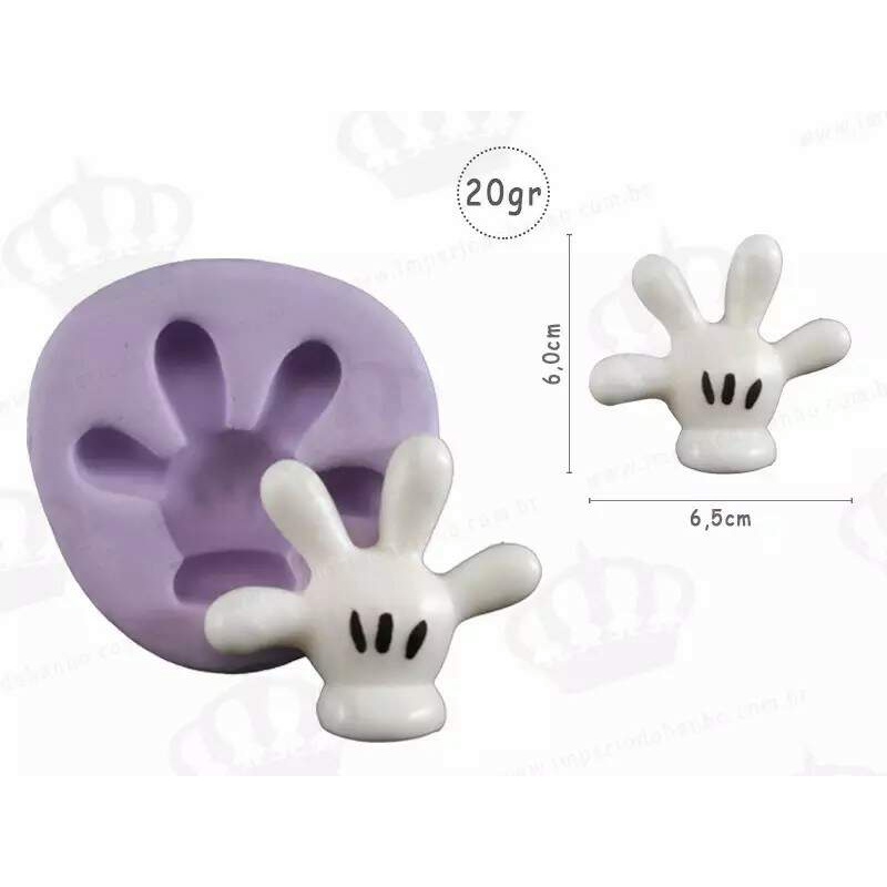 Molde de Silicone Luva Ratinho Ib-1478 / S-1001 (Mickey Mouse) | Shopee ...