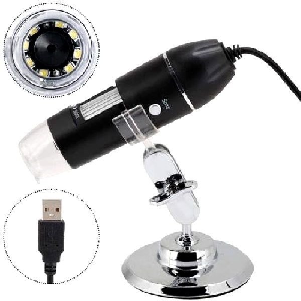 Microscópio Profissional Digital Zoom 500x Usb Câmera Conta fio Textil ...