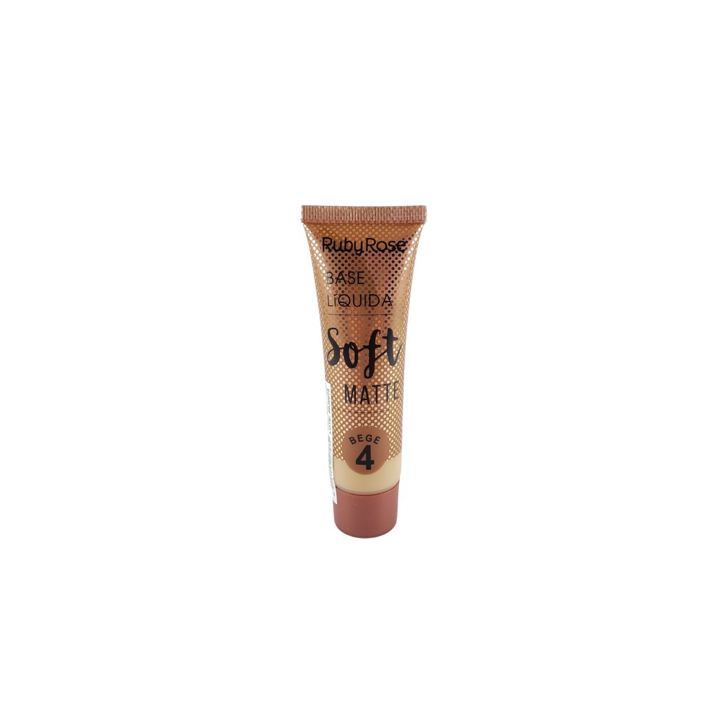BASE LÍQUIDA SOFT MATTE BEGE 4 - RUBY ROSE | Shopee Brasil