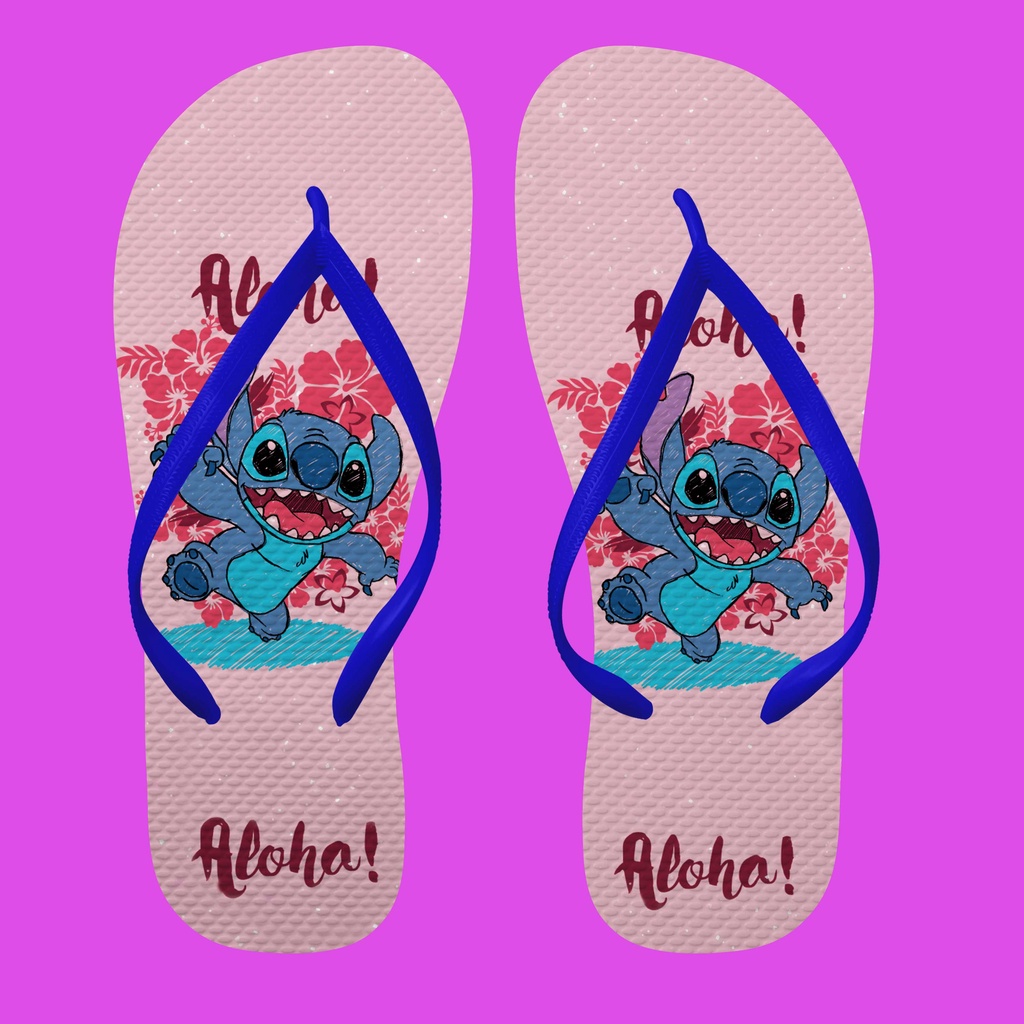 Lilo & Stitch Aloha Chinelo Personalizado | Shopee Brasil