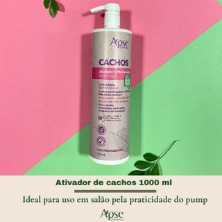 Kit Apse Cachos Creme Ativador 1 litro + Gelatina Finalizadora 500ml | Shopee Brasil