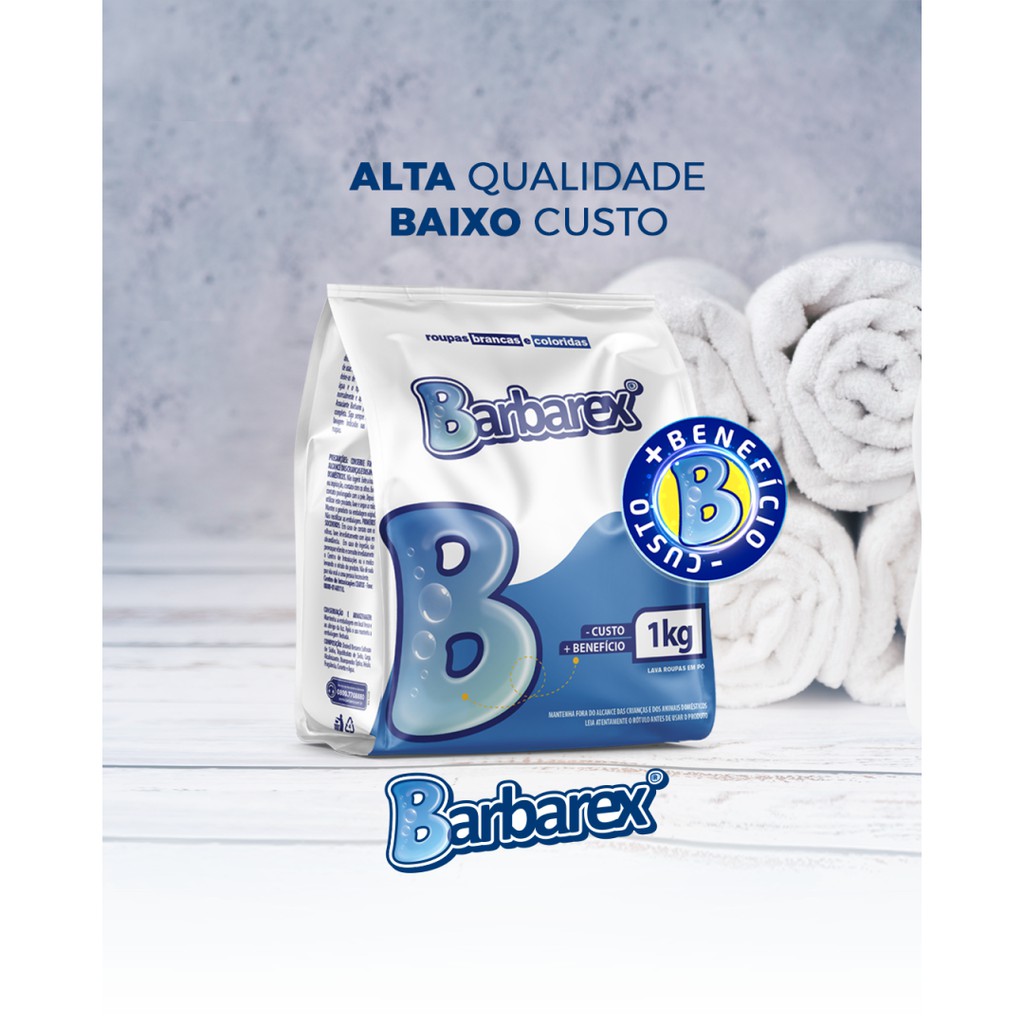 Sabão em pó Barbarex 1kg | Shopee Brasil