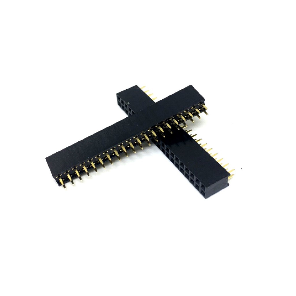 Conector Femea Header Duplo 2x20x2,5 40 Pinos Raspberry Pi Esp 8266 ...