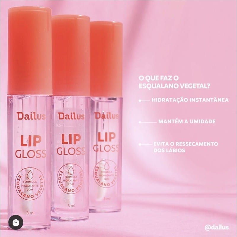 LIP GLOSS TRANSPARENTE DAILUS 3 ML | Shopee Brasil