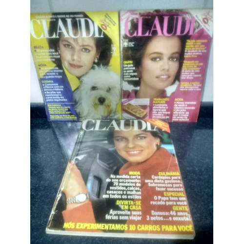 Lote 3 Revista Claudia Decada 80 C/ Xuxa Pelé Luma Rjhm | Shopee Brasil