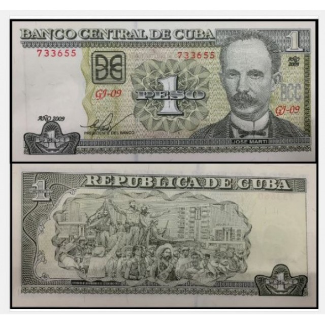 Cédula de Cuba - 1 Pesos - (Jose Marti) | Shopee Brasil