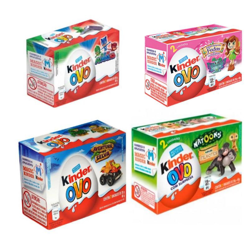 Kinder ovo Kit c/20 ovos de 20g | Shopee Brasil