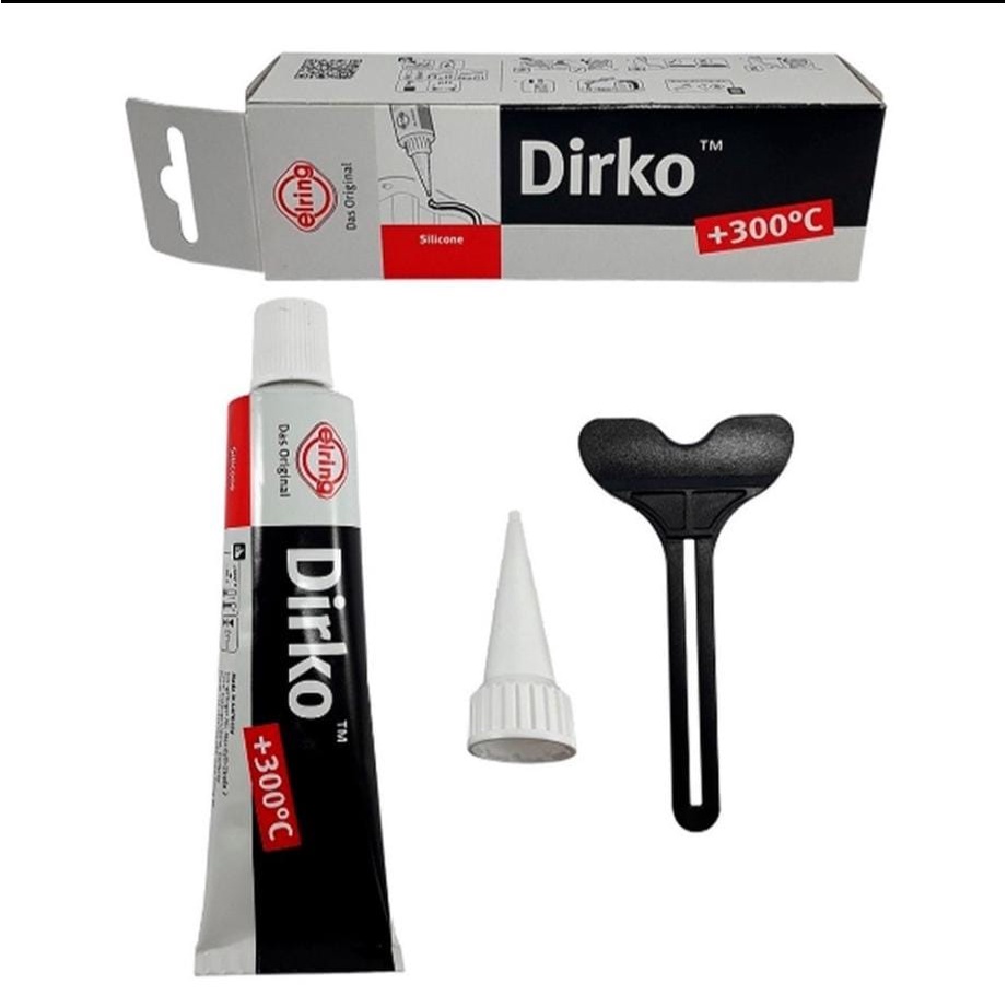 Cola Silicone Alta Temperatura Elring Dirko Ultra Black - 70ml | Shopee ...