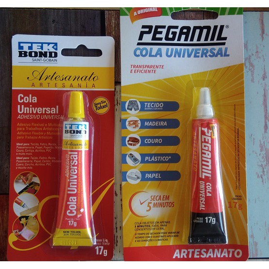 Cola Universal PEGAMIL e TEK BOND - bisnaga 17g/51g | Shopee Brasil