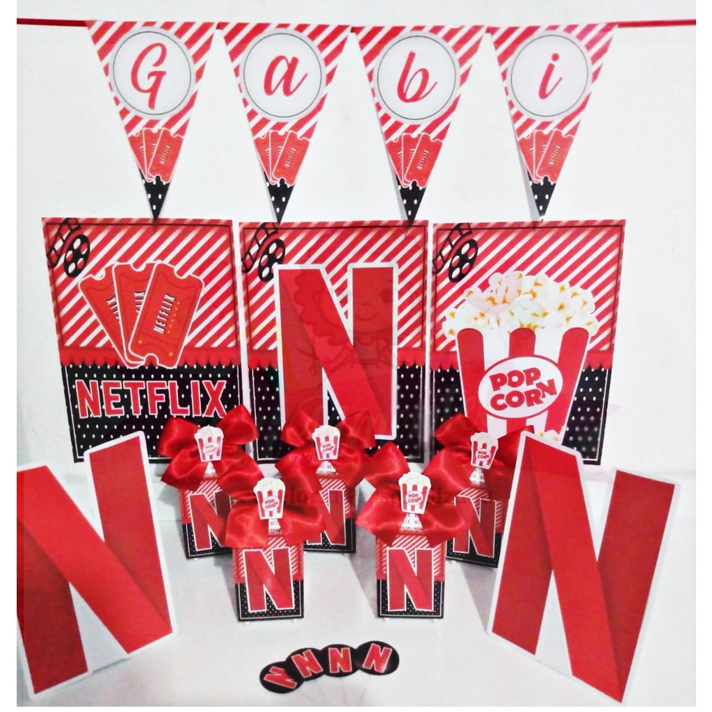 kit festa Netflix | Shopee Brasil
