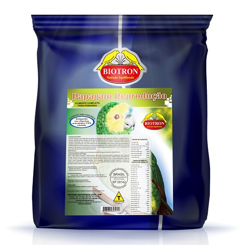 Ração Extrusada Biotron Papagaio Reprodução 5 Kg | Shopee Brasil