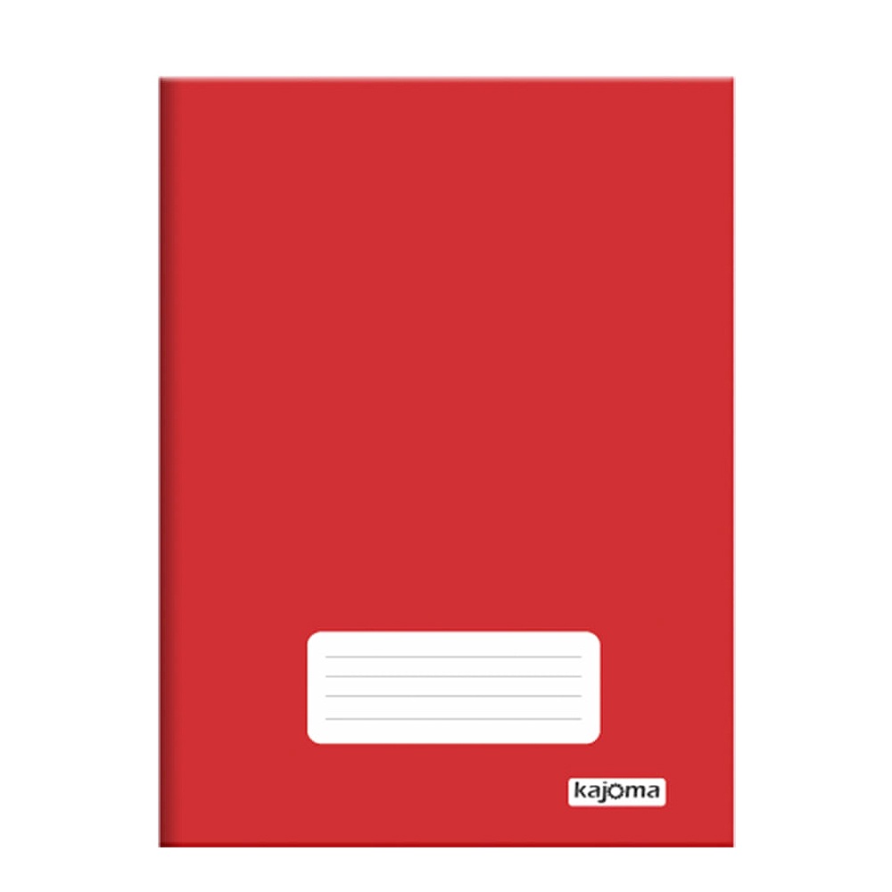 Caderno de Caligrafia Capa Dura Grande Vermelho 96 folhas - Kajoma ...