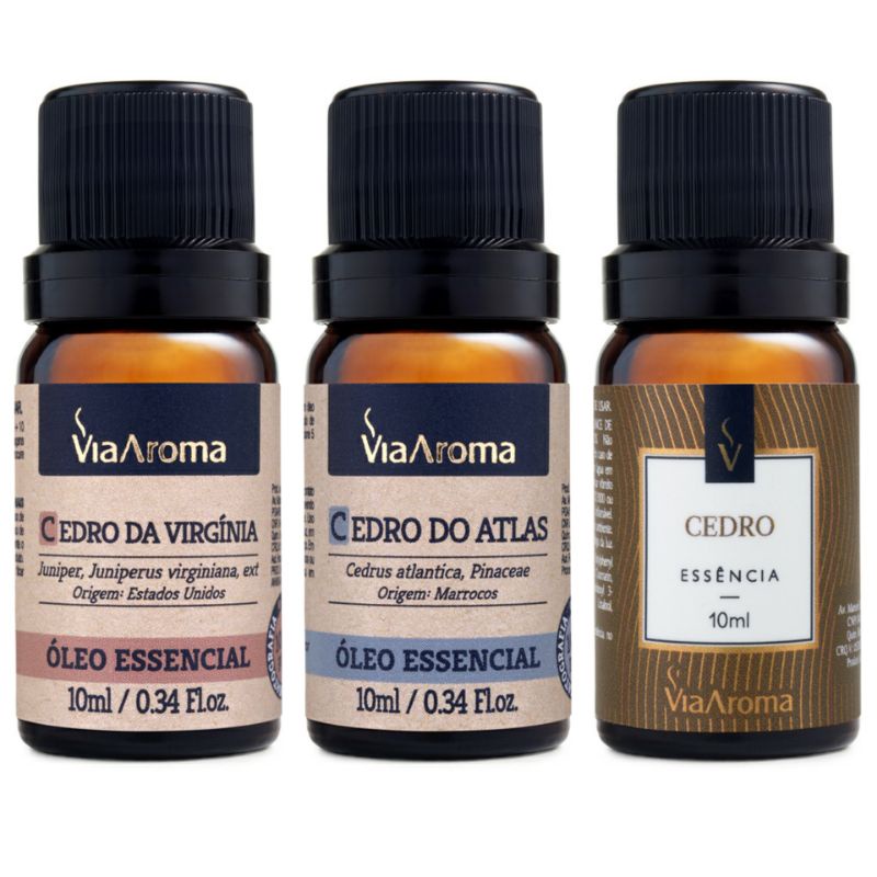 Óleo Essencial CEDRO VIRGÍNIA (Diluído 70%) ou CEDRO DO ATLAS VALIDADE ...