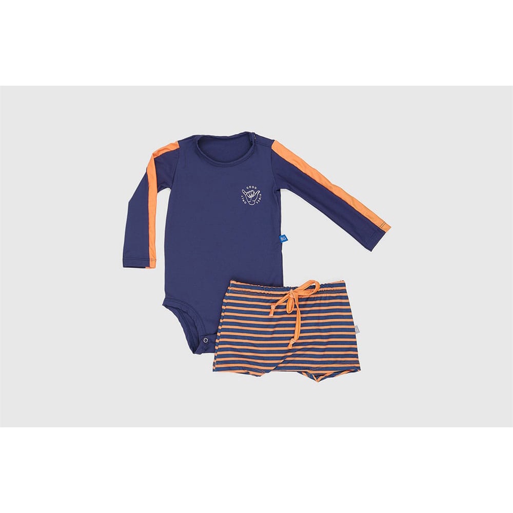 Conjunto Body c/ Sunga azul marinho | Shopee Brasil